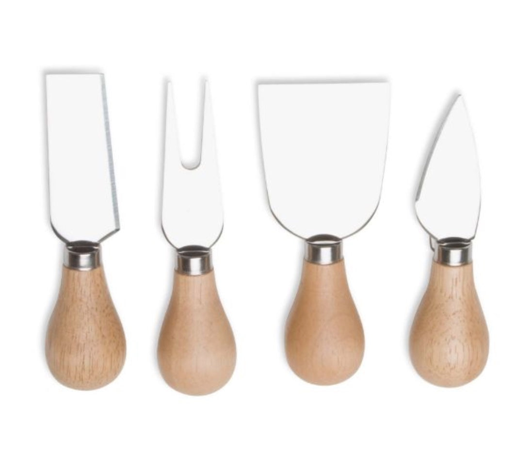 Natural Wood Cheese Utensil Set – buds 'n bloom design studio