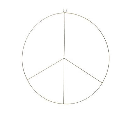 Gold Metal Peace Signs – buds 'n bloom design studio