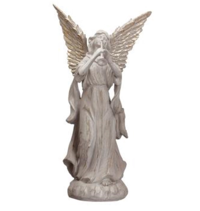Angel with Trumpet Statue – buds 'n bloom design studio